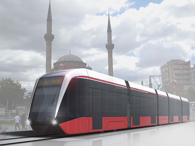Bozankaya tram for Kayseri Ulasim - TSA